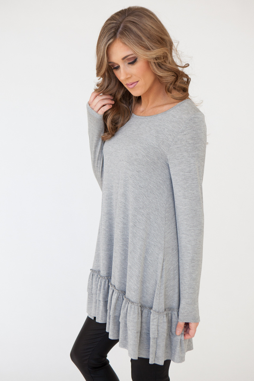 Pressure Plait Long Sleeve Blouse on Luulla